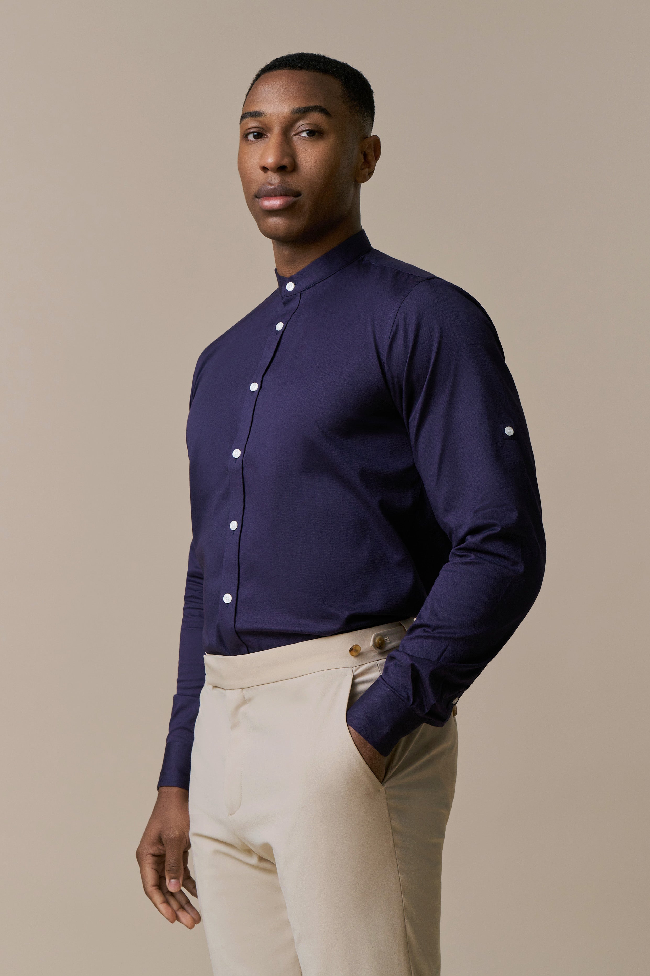 Wayne Shirt - Navy – Jalin
